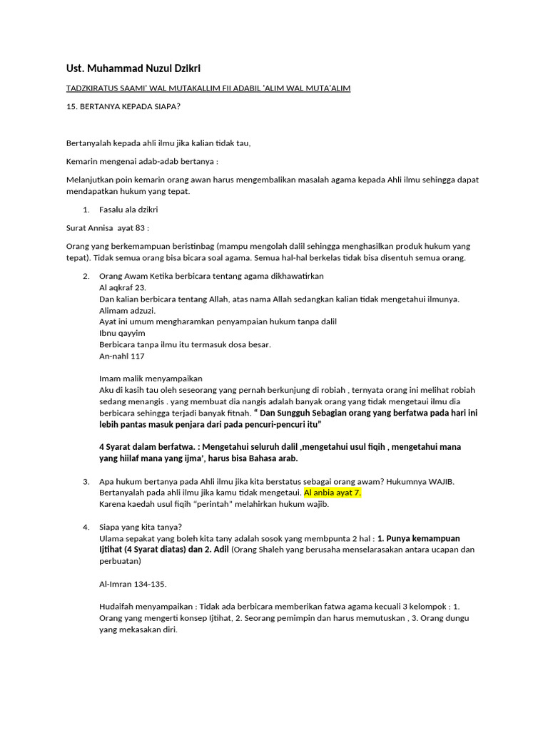 Bertanya Kepada Siapa | PDF | Agama & Spiritualitas