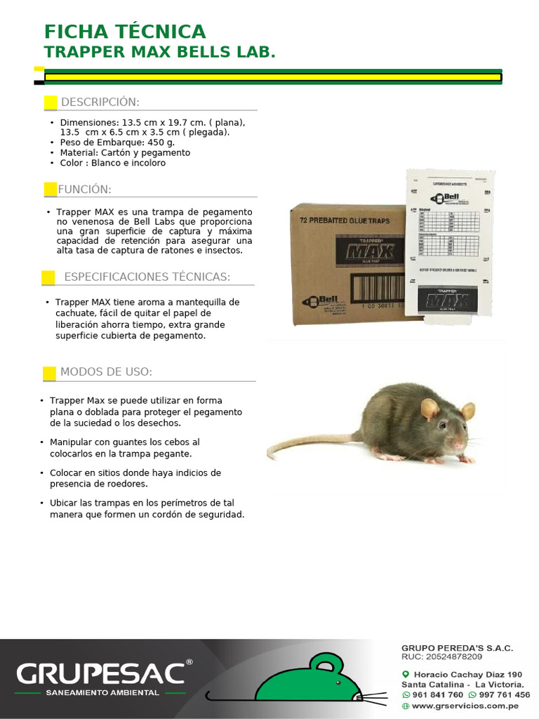 Ficha Tecnica Trapper Max | PDF