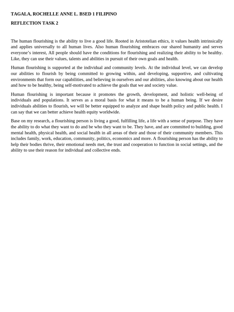 Task 2 Reflection | PDF