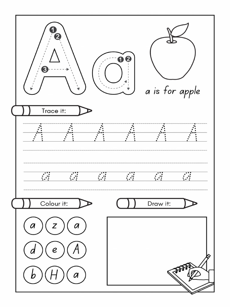 Kindergarten Alphabet Worksheets | PDF