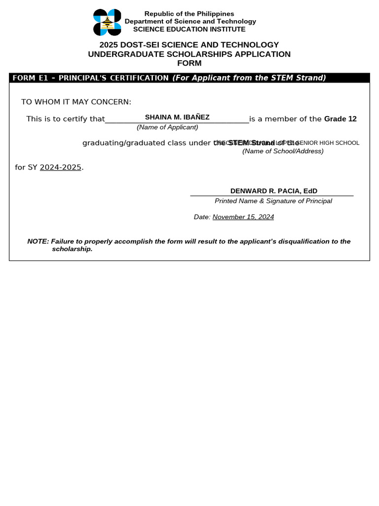 2025 Form E1-Final | PDF
