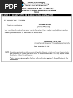 2025 DOST SEI ST Undergraduate Application Form G Final | PDF