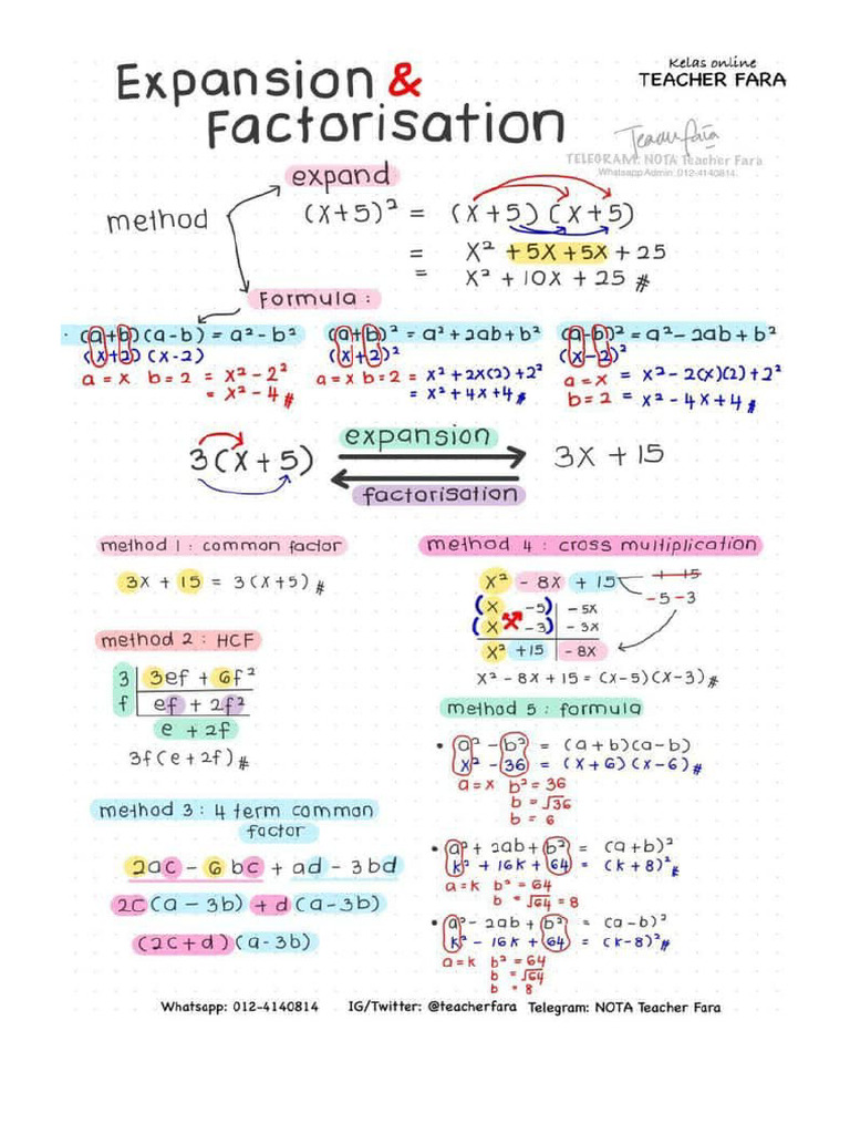 2024-Notes Math Along Angah | PDF