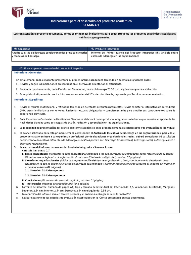 Cpi 1 | PDF | Liderazgo | Caso de carta