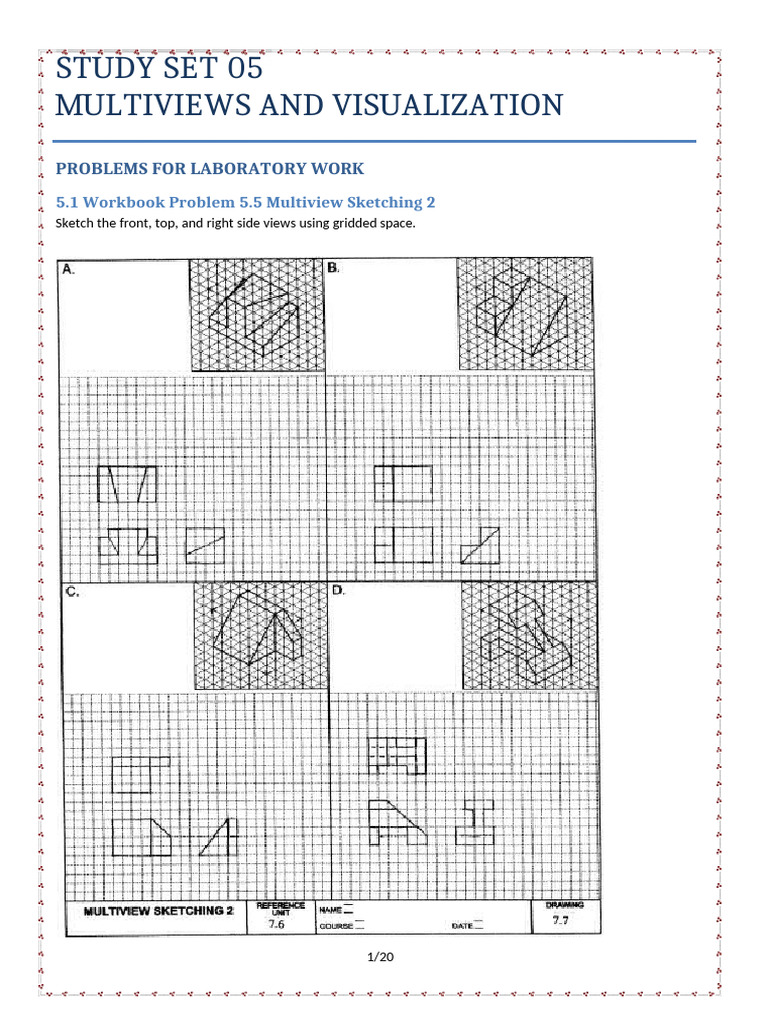 Multiview Drawing Problem A | PDF | Computer Aided Design