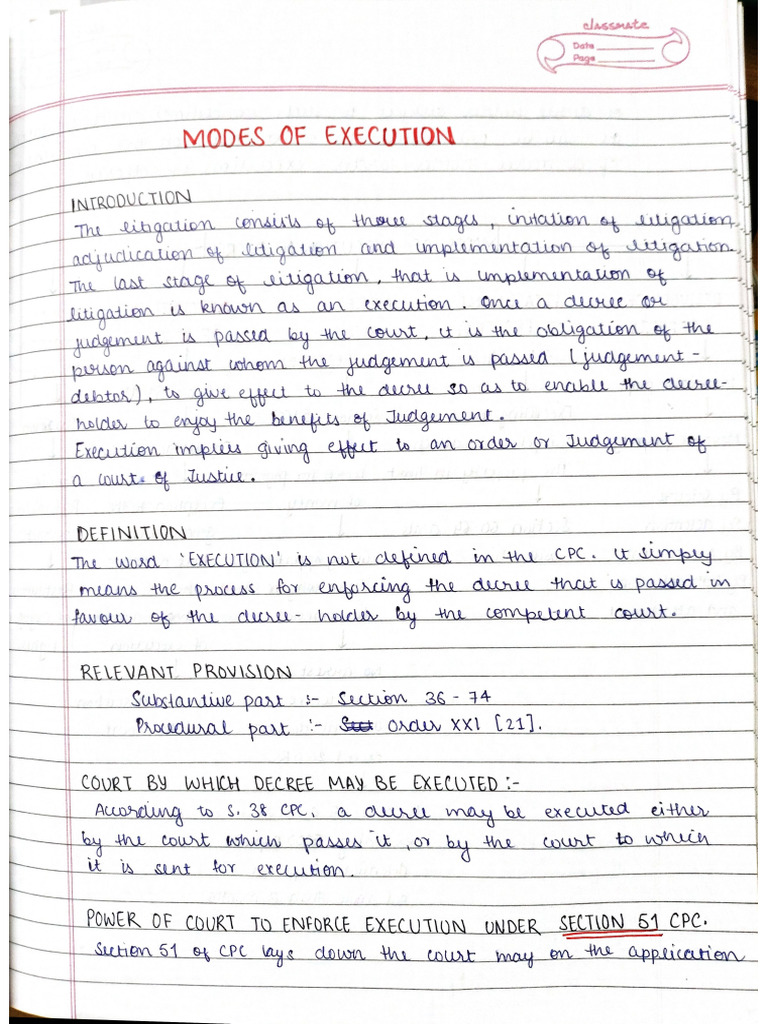 Modes of Execution | PDF