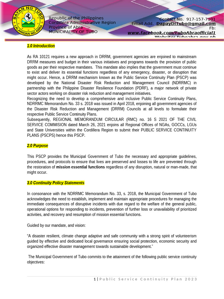 PSCP Tubo | PDF | Emergency Management | Hazards