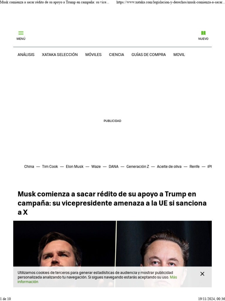 Musk y su apoyo a Trump en campaña | PDF | Donald Trump | Gobierno ...