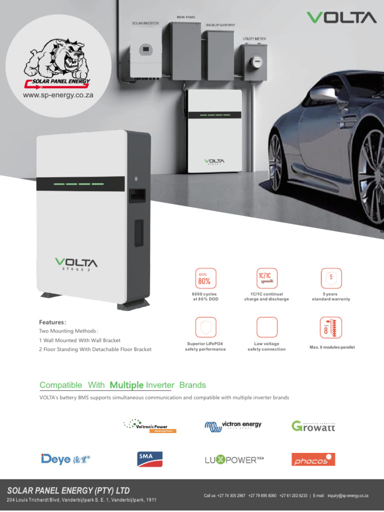 Volta Lithium Battery Specifications | PDF | Lithium Ion Battery ...