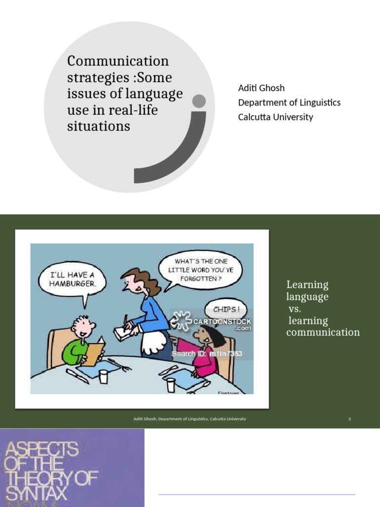 Language Use in Communication Strategies | PDF | Linguistics ...