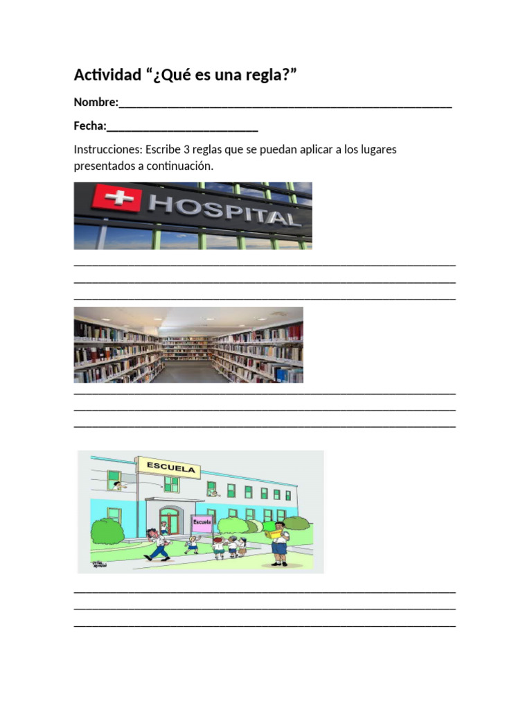 Actividad sobre Reglas en Contextos | PDF
