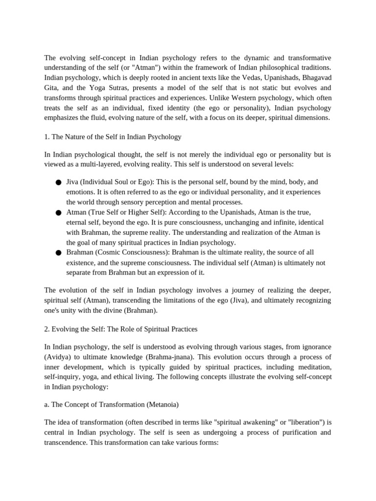 Unit 3 Ip Cont | PDF | Ātman (Hinduism) | Yoga