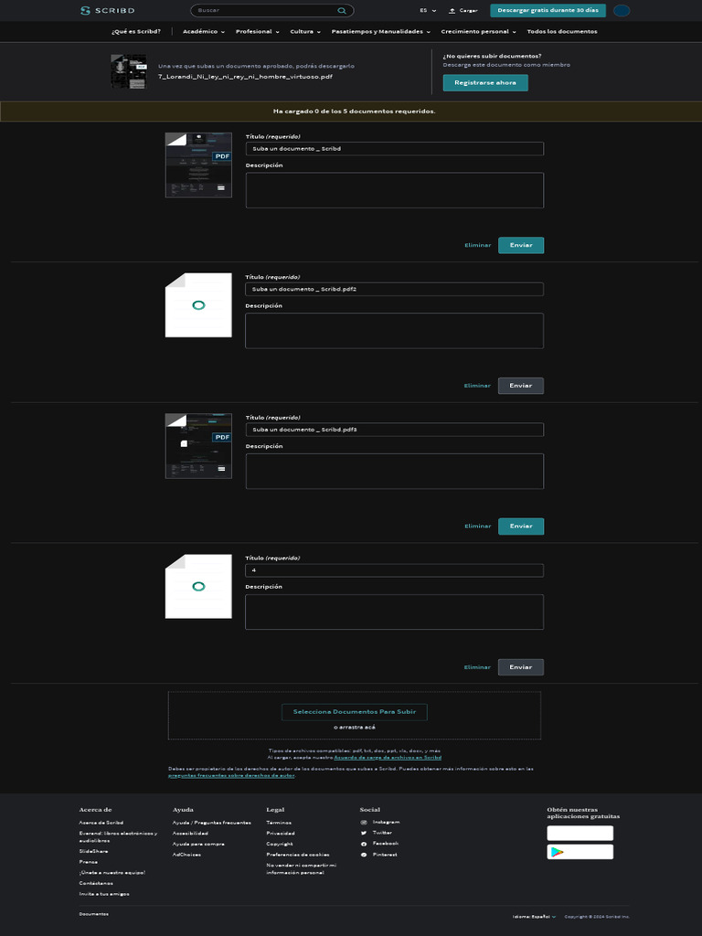 Suba Un Documento - Scribd - pdf5 | PDF | Scribd