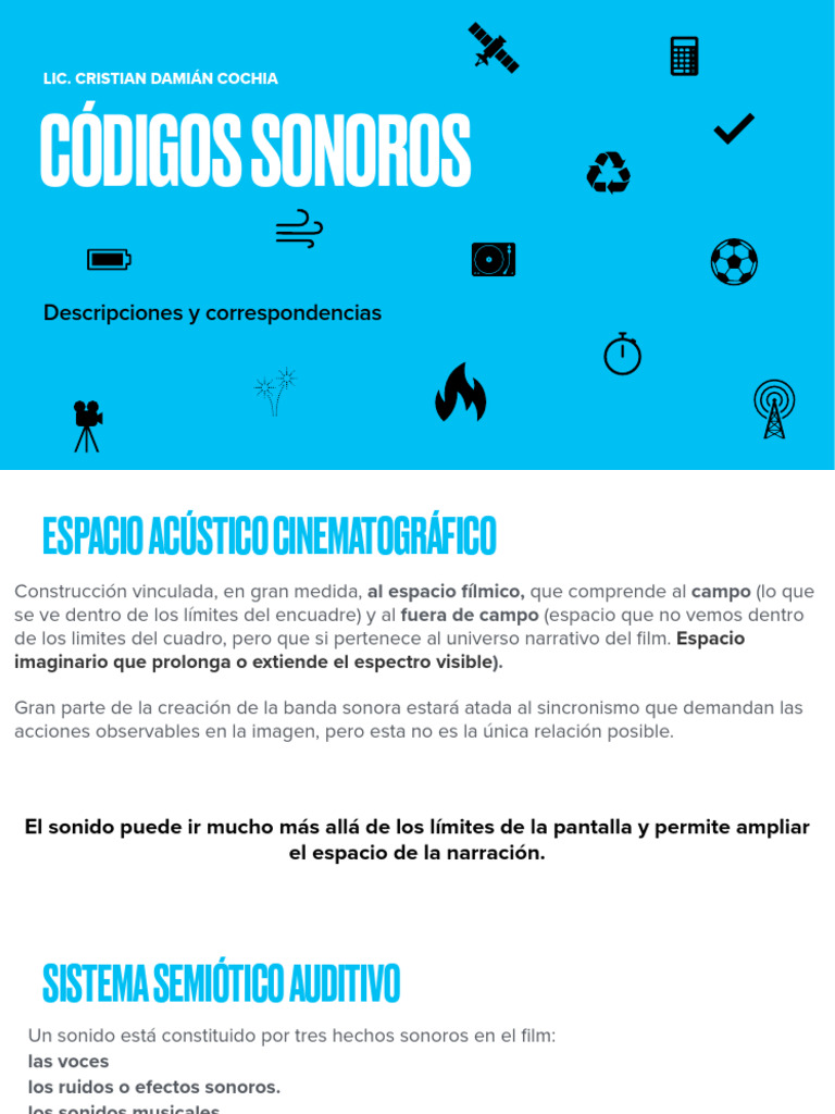 Códigos Sonoros LAv (2024) | PDF | Sonido | Narración