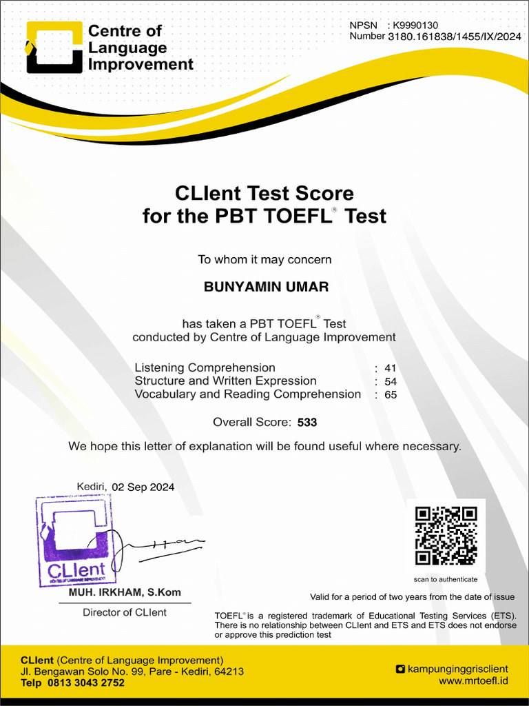 Sertifikat | PDF | Computers