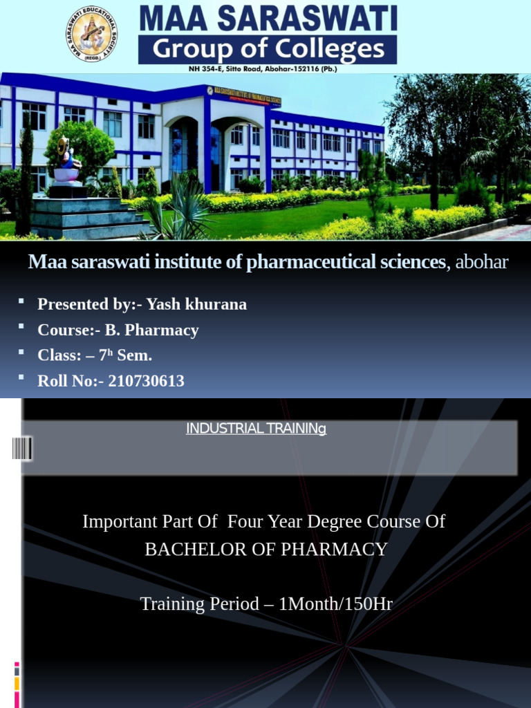 Yash Final PPT Industry Training | PDF