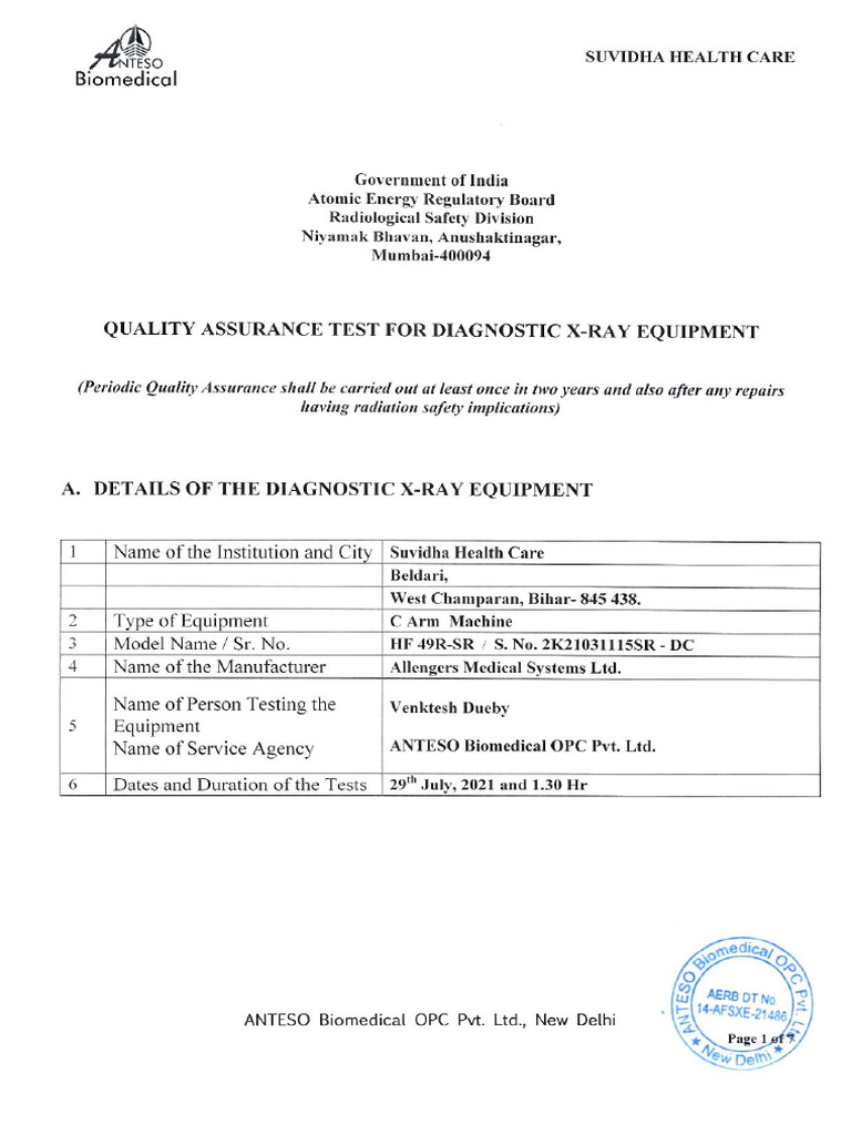 QA Report 20210817160934861 | PDF