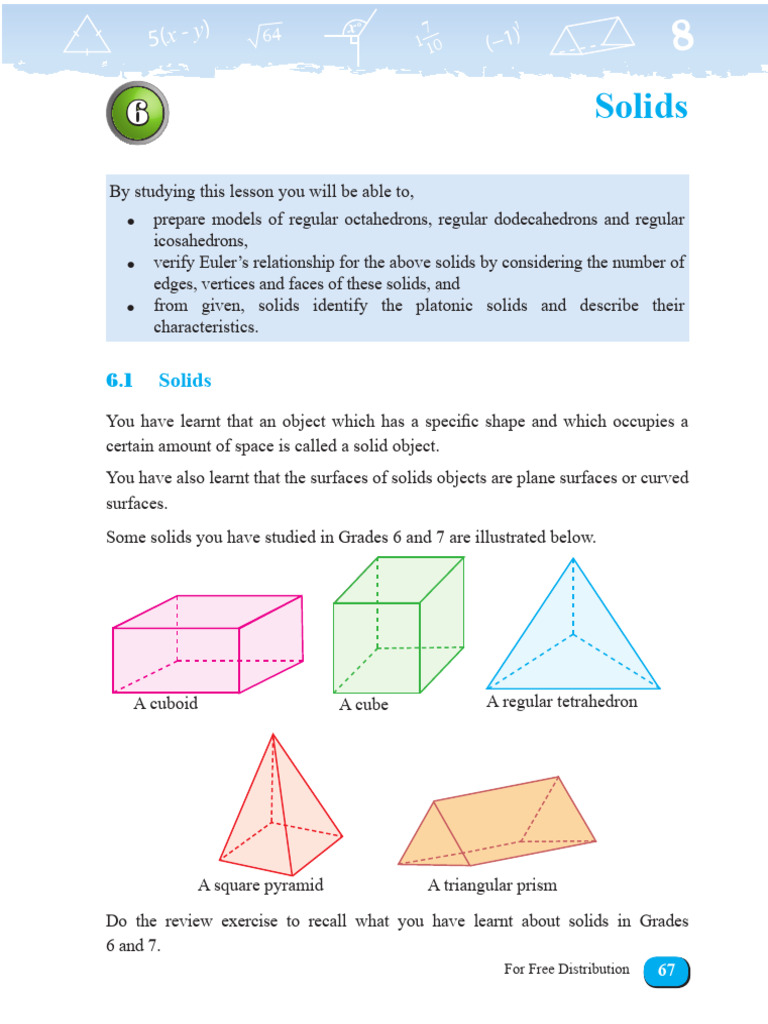 Eg8 Mat Chapter06 | PDF | Tetrahedron | Linear Programming