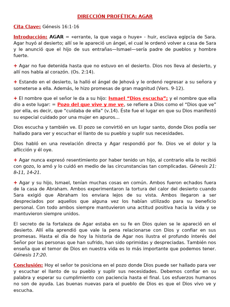 Agar | PDF | Ismael | Sarah