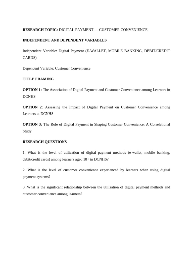 Mini Concept Paper - Edited | PDF | Sampling (Statistics) | Usability