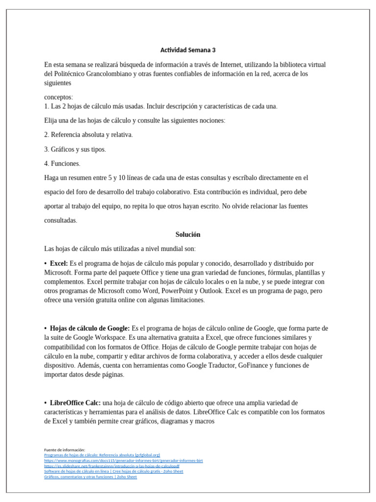 Hojas de Cálculo: Birt y Zoho Sheet | PDF | Microsoft Office ...