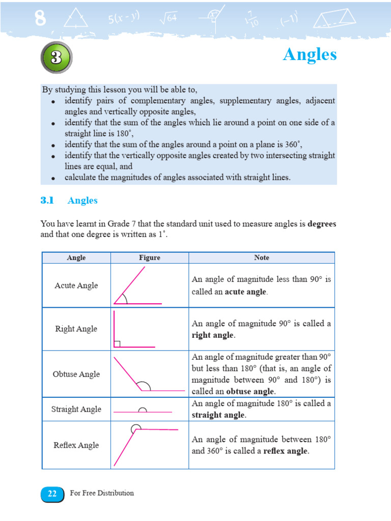 Eg8 Mat Chapter03 | PDF | Angle | Line (Geometry)
