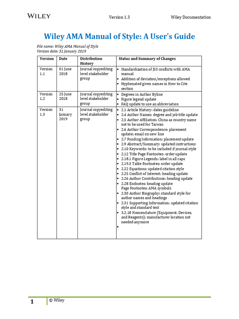 Wiley AMA Manual of Style: A Us Guide | PDF | Chemotherapy | Citation