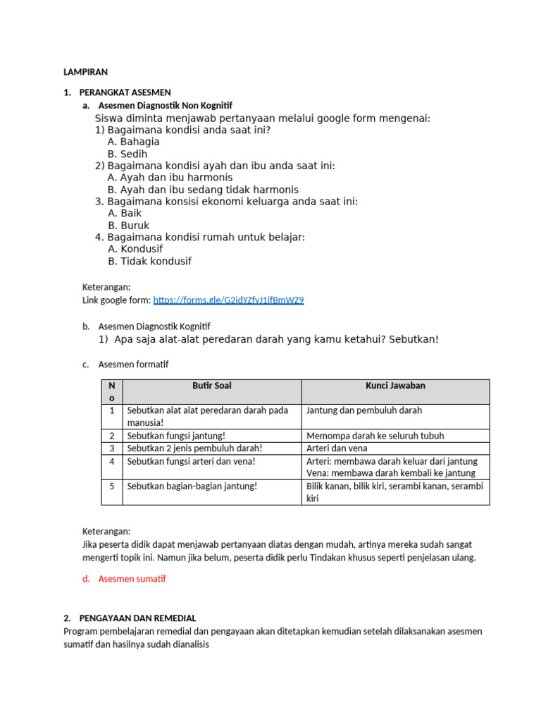 Lampiran Modul Ajar Peredaran Darah | PDF | Karier & Perkembangan