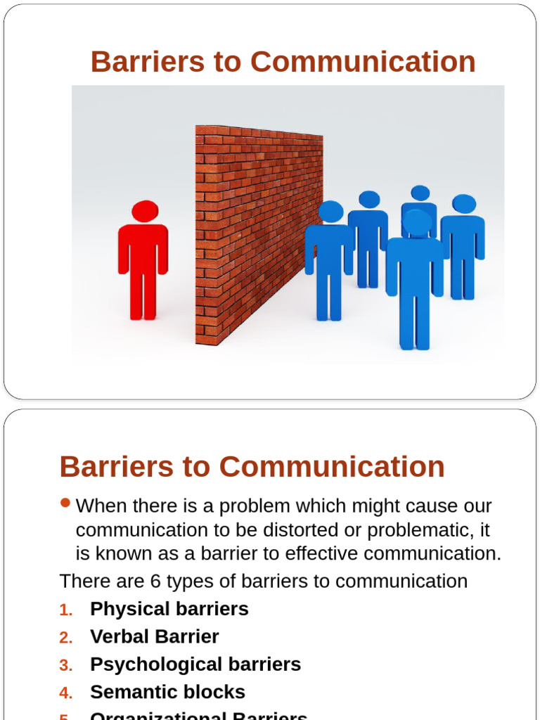 Communication Barriers | PDF | Communication | Information