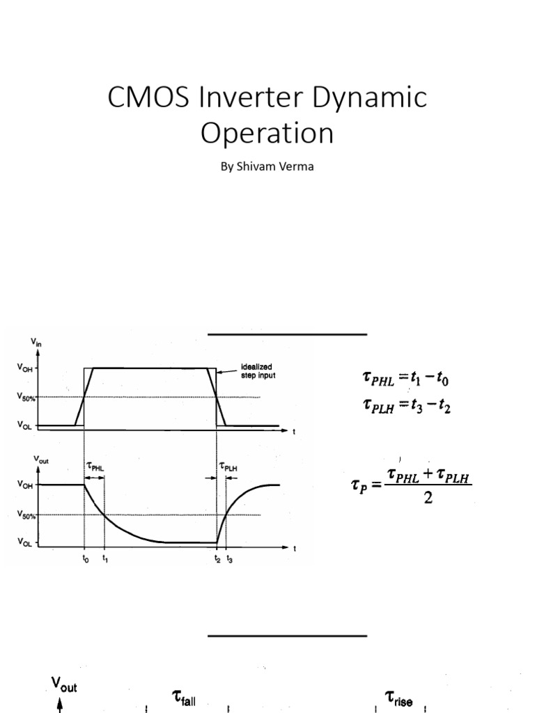 CMOS Inverter Dynamic Operation: by Shivam Verma | PDF