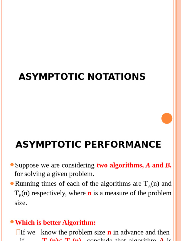 L1-Asymtotic Notation | PDF | Mathematical Concepts | Mathematical Relations