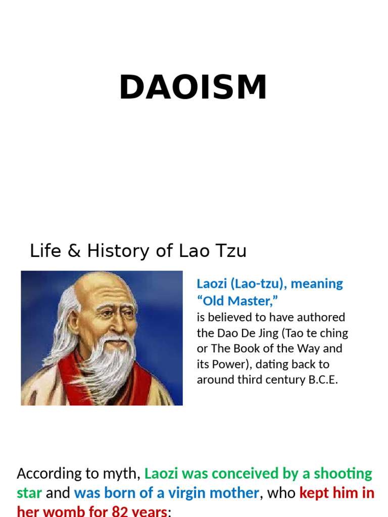 Lao Tzu and Daoism Origins | PDF | Laozi | Tao Te Ching