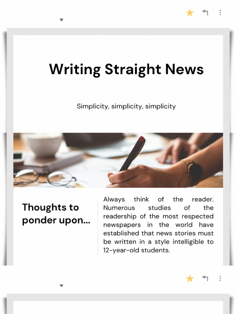 Writing Straight News | PDF