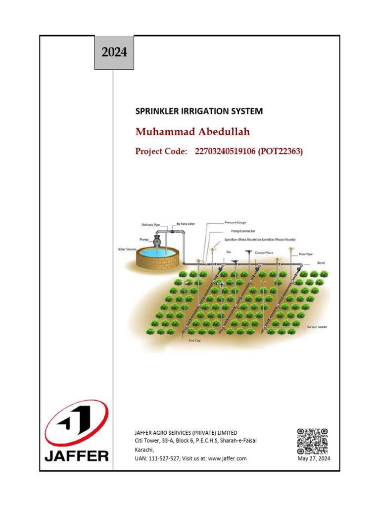 CG0302 Proposal - FD | PDF | Pump | Irrigation