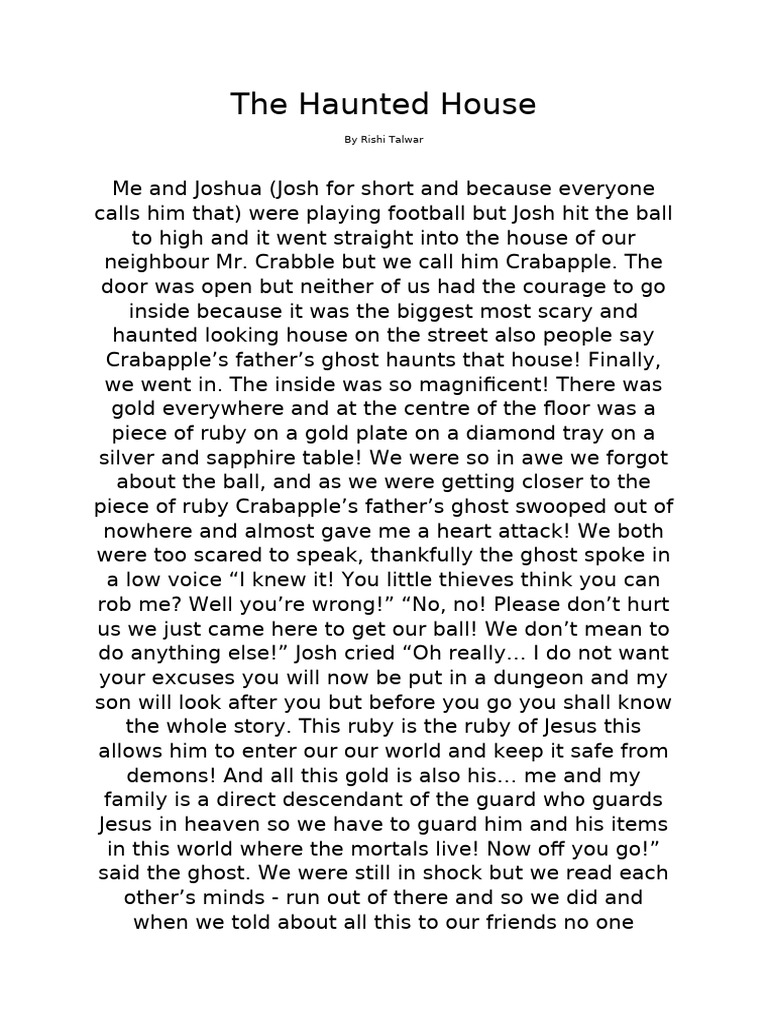 The Haunted House | PDF | Mystery, Thriller & Crime Fiction