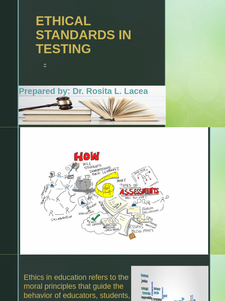 Ethical Standards in Testing | PDF | Educational Assessment ...