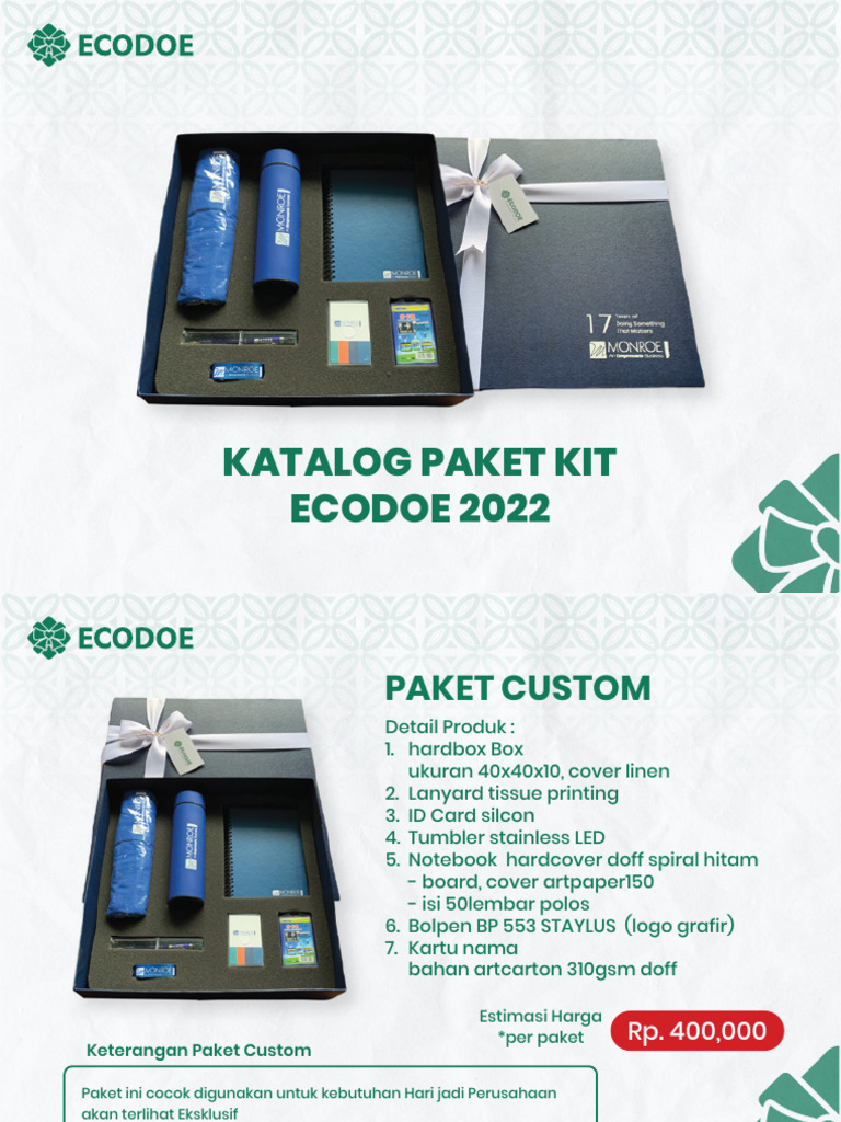 Katalog Paket Kit Ecodoe 2022 | PDF