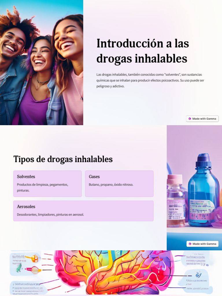 Introduccion A Las Drogas Inhalables | PDF | Drogas | La dependencia de sustancias