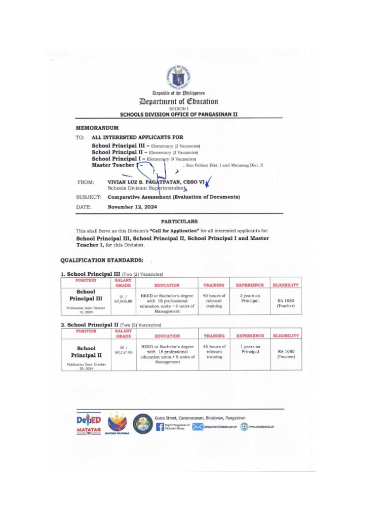 For Ranking Memo | PDF