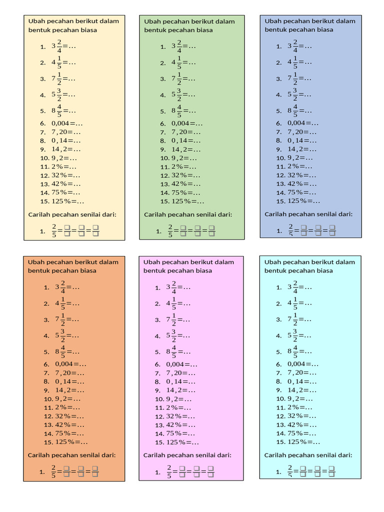 Lely MTK Pecahan | PDF