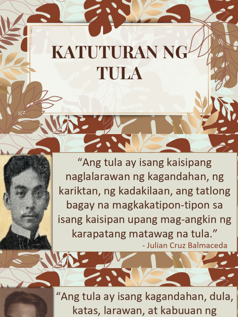 Q2 - Aralin 3 - Katuturan NG Tula | PDF