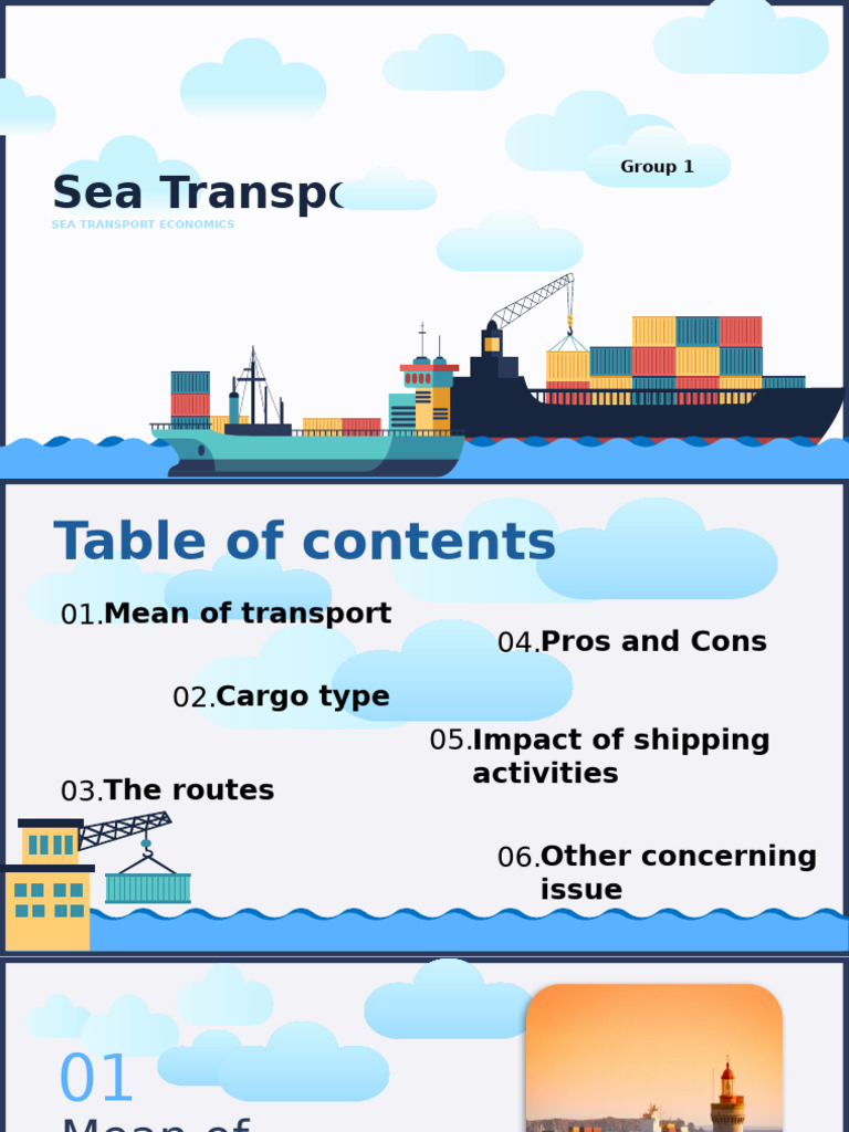 Cargo Ship Logistics Consulting by Slidesgo | PDF | Climate Change Mitigation | Cargo