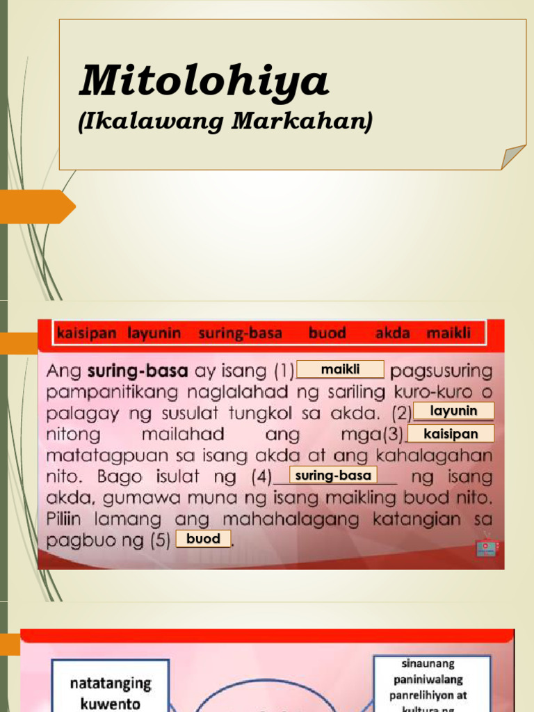 Q2_Aralin 1_Mitolohiya | PDF