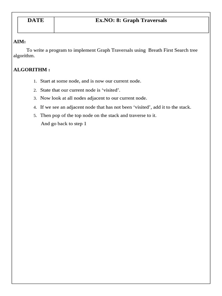 Exp NO 8 | PDF | Teaching Methods & Materials | Technology & Engineering