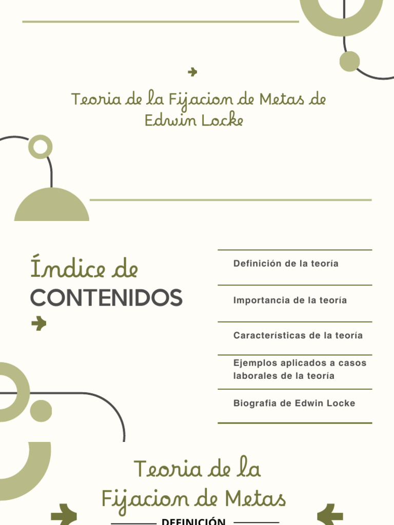 Teoría de Fijación de Metas de Locke | PDF | Objetivo | Motivación