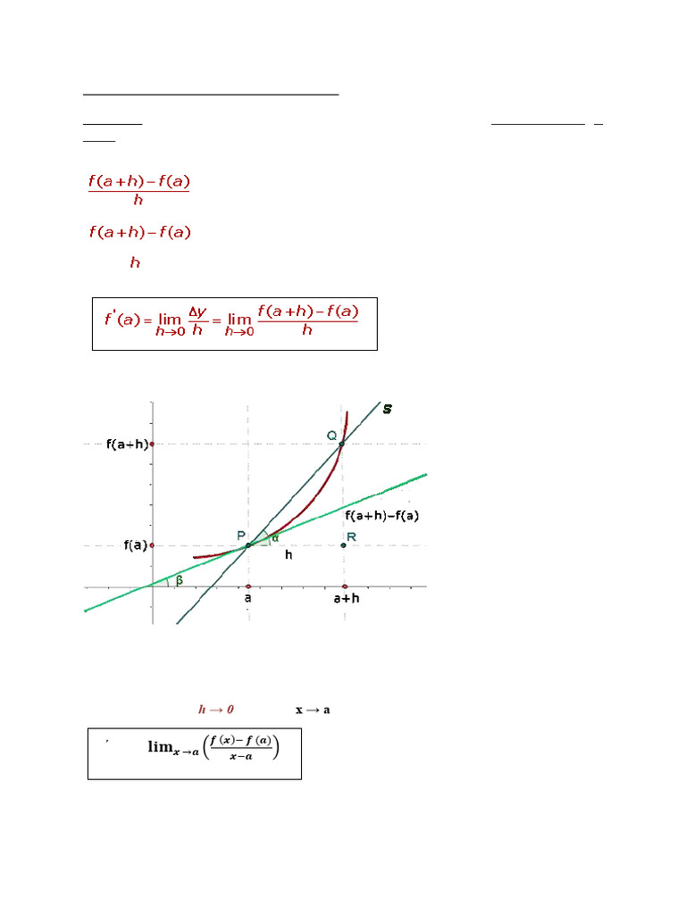 Derivadas 1 | PDF | Derivado | Función continua