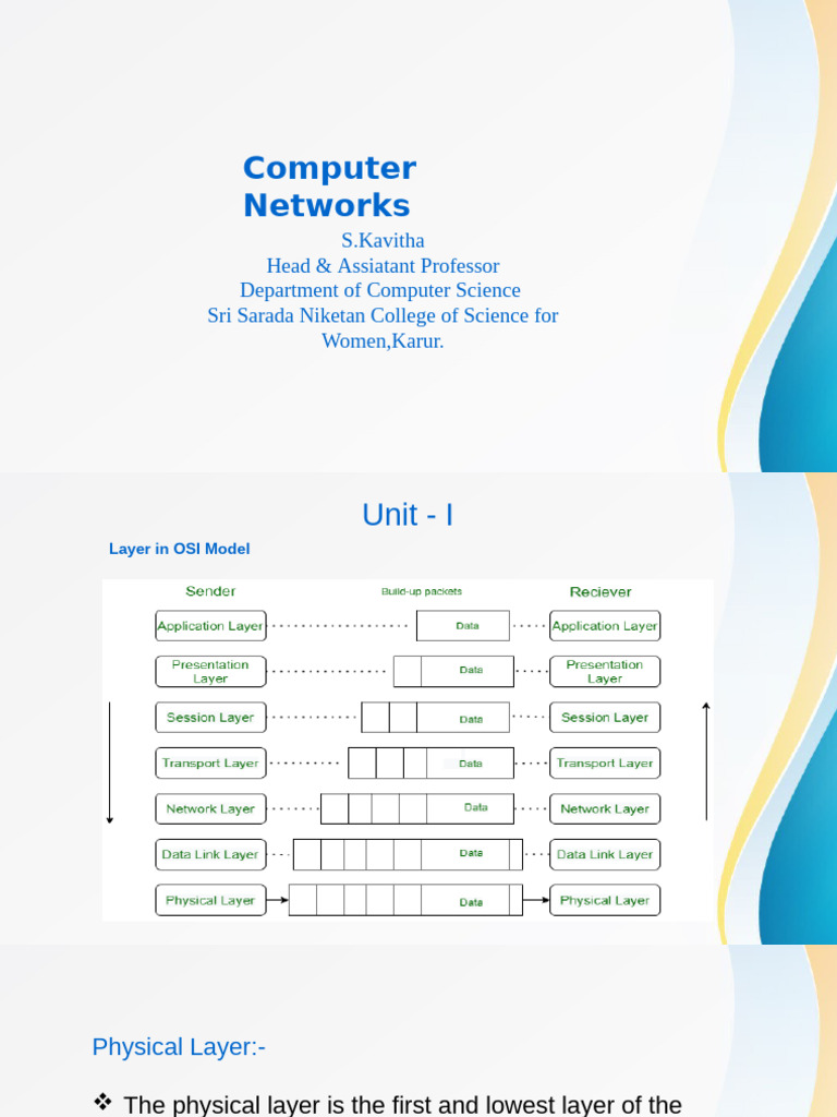 Layer in OSI Model | PDF