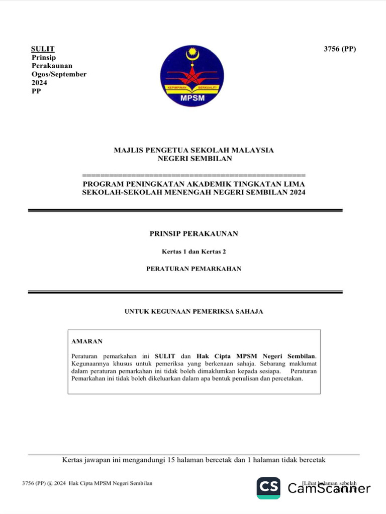 N9 - P.akaun Trial 2024 (Skema JWP) | PDF