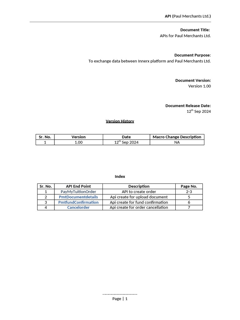 PML-API To Create Order (Tuition Fees) | PDF | Software Development | Computer Programming
