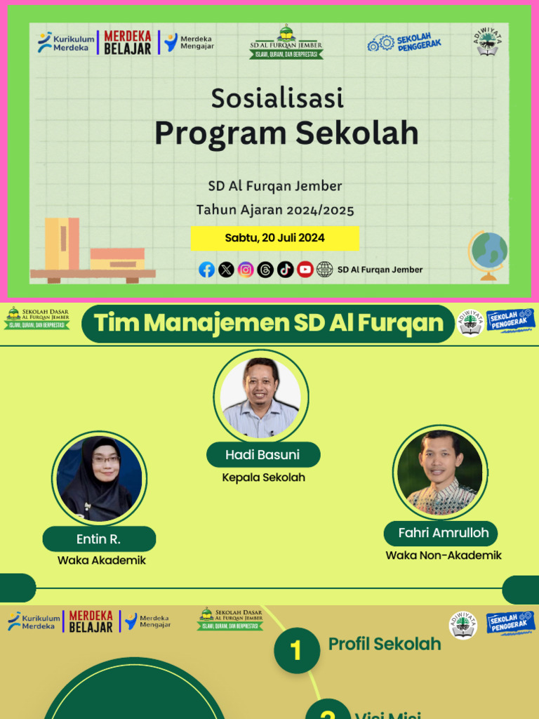 Sosialisasi Program Sekolah 2425 | PDF